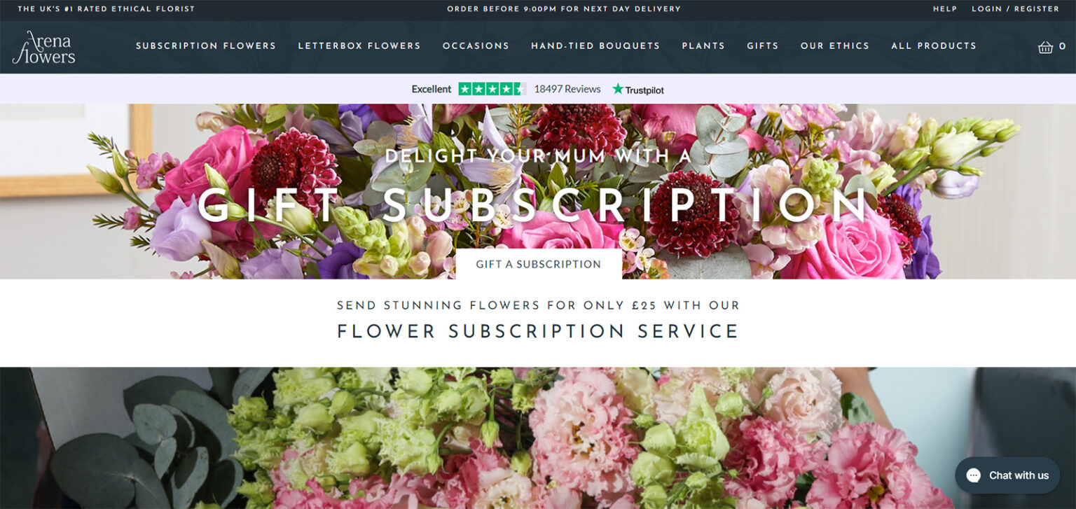 15+ Amazing Florist & Flower Shop Websites Examples 2026 - The Digital ...