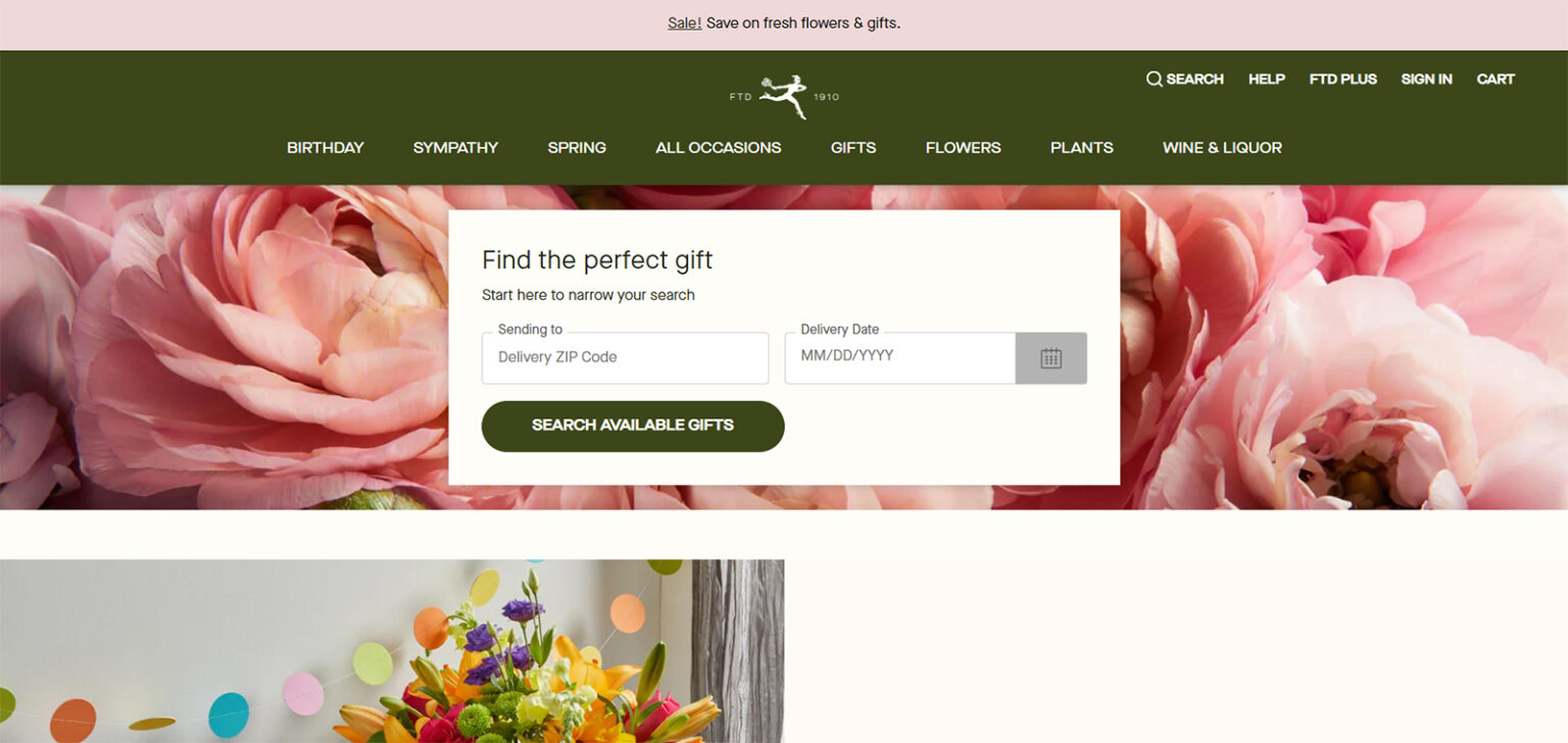 15+ Amazing Florist & Flower Shop Websites Examples 2025 - The Digital ...