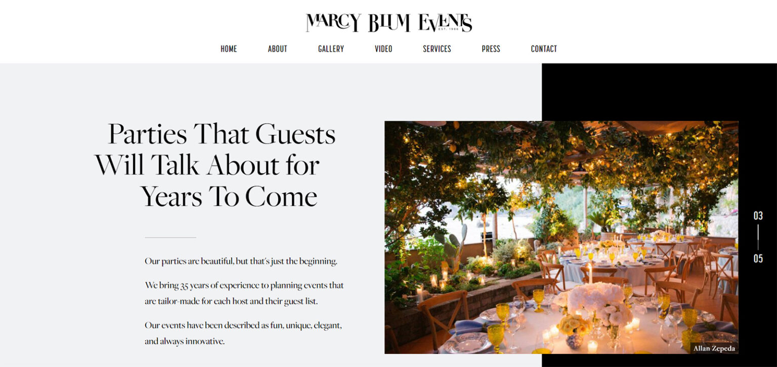 15+ Amazing Event Planner Websites Examples 2025 - The Digital Lemonade